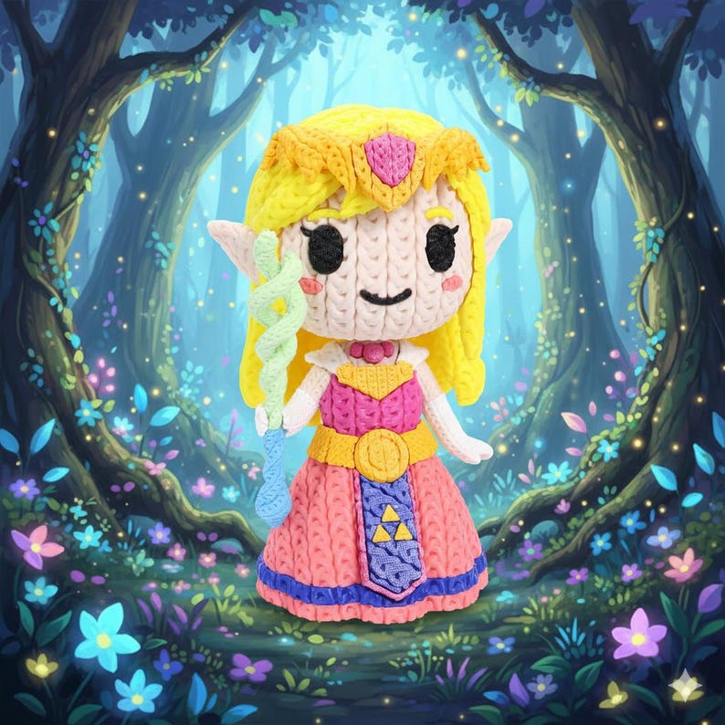 Zelda - the Legend of Zelda | 3D Crochet Style Figure - Etsy