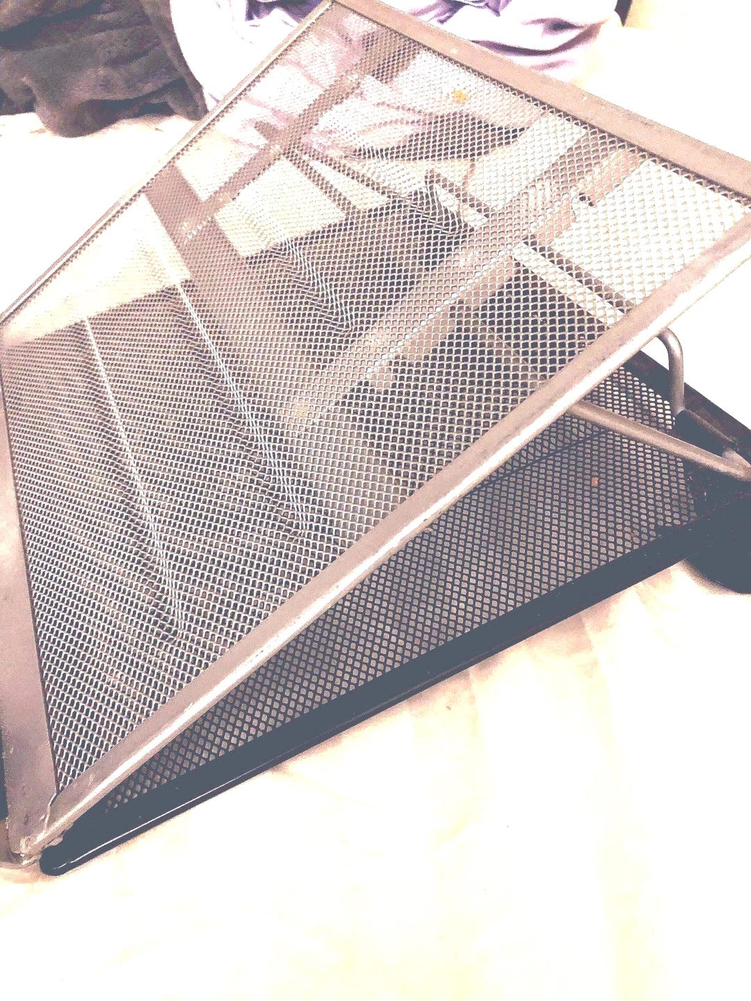 Computer Tabletop Stand for Cooling or for Standing Documents. Metal ...