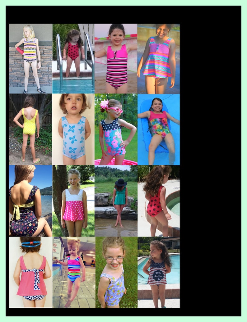 The Classic Maillot swimsuit and tankini PDF Pattern | Etsy