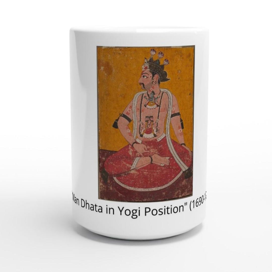 Man Dhata in Yogi Position White 15oz Ceramic Mug - Etsy