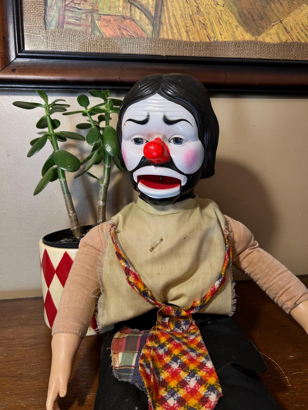 Vintage Emmett Kelly Willy Mime Ventriloquist Doll Toy - Etsy