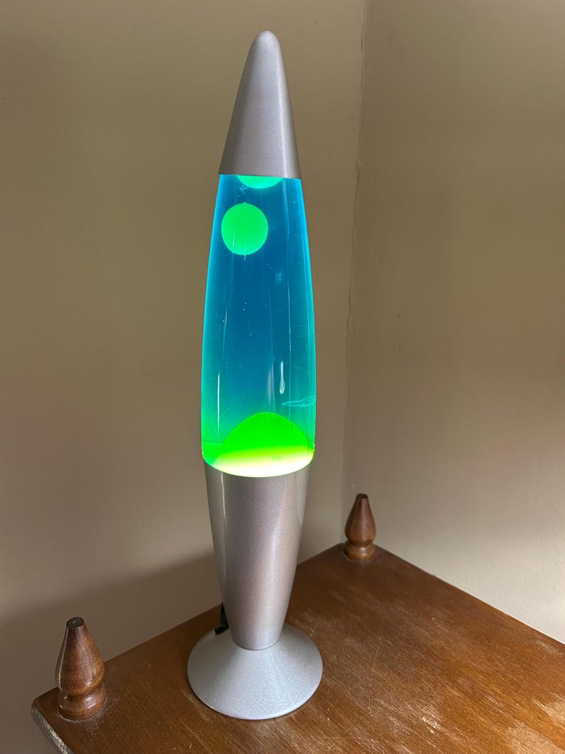 Retro Throwback Lava Lamp Blue and Green Motion Light Vintage Decor - Etsy