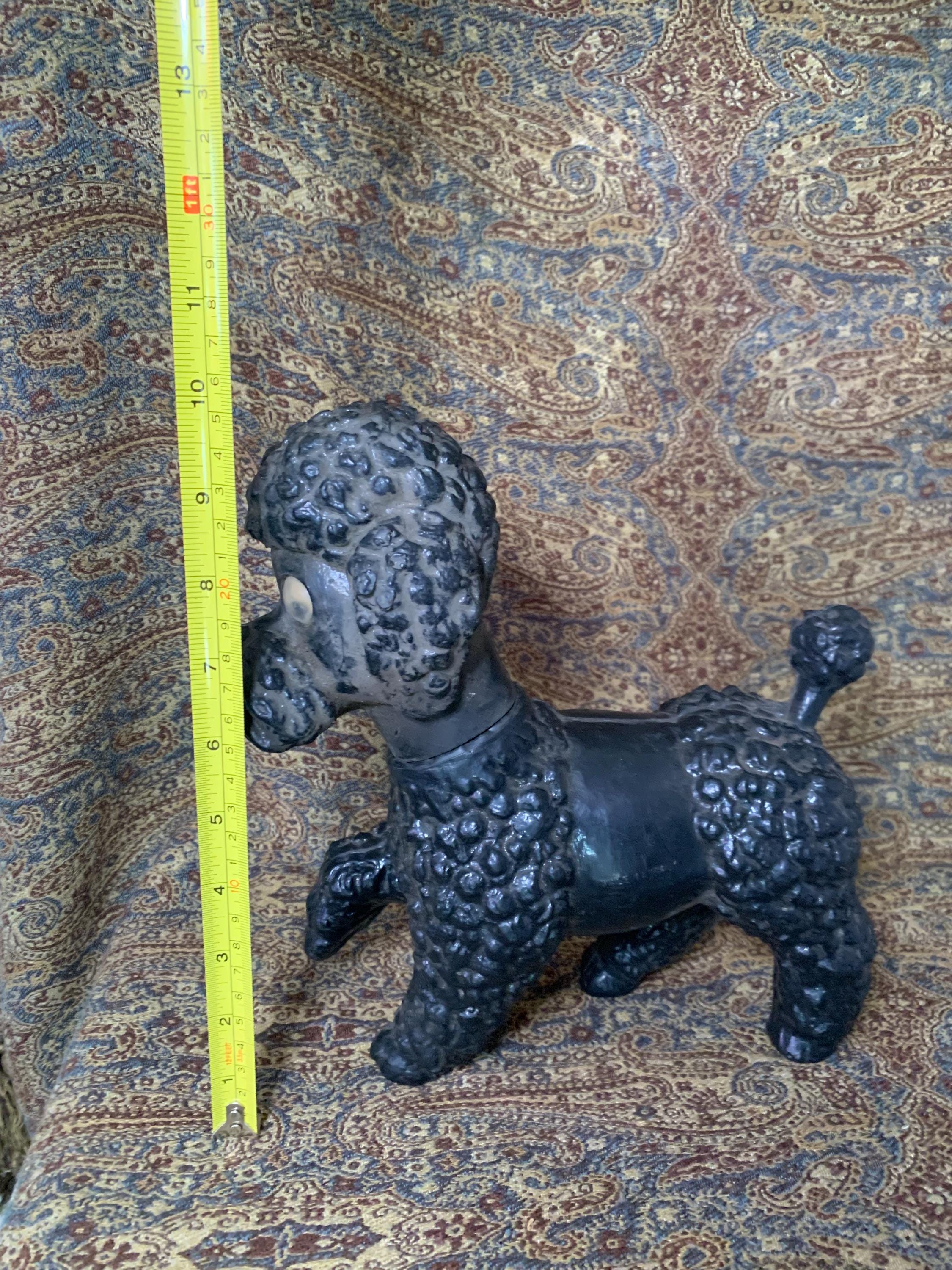 Vintage Black Poodle Plastic Figurine - Etsy