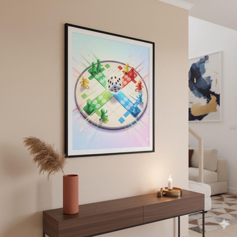 Magic Ludo Classic Board Game Poster | Semi Glossy Art Print for Game ...