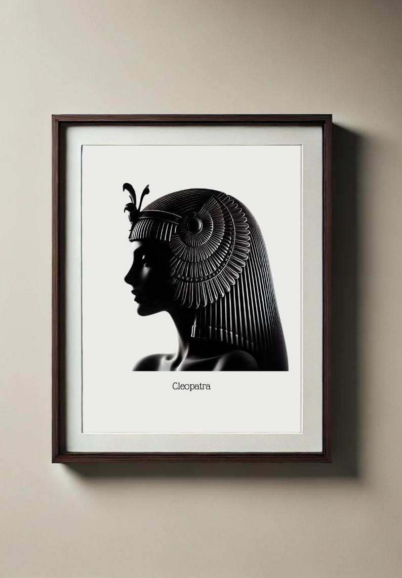 Cleopatra Digital Portrait for Instant Download | Printable Ancient ...