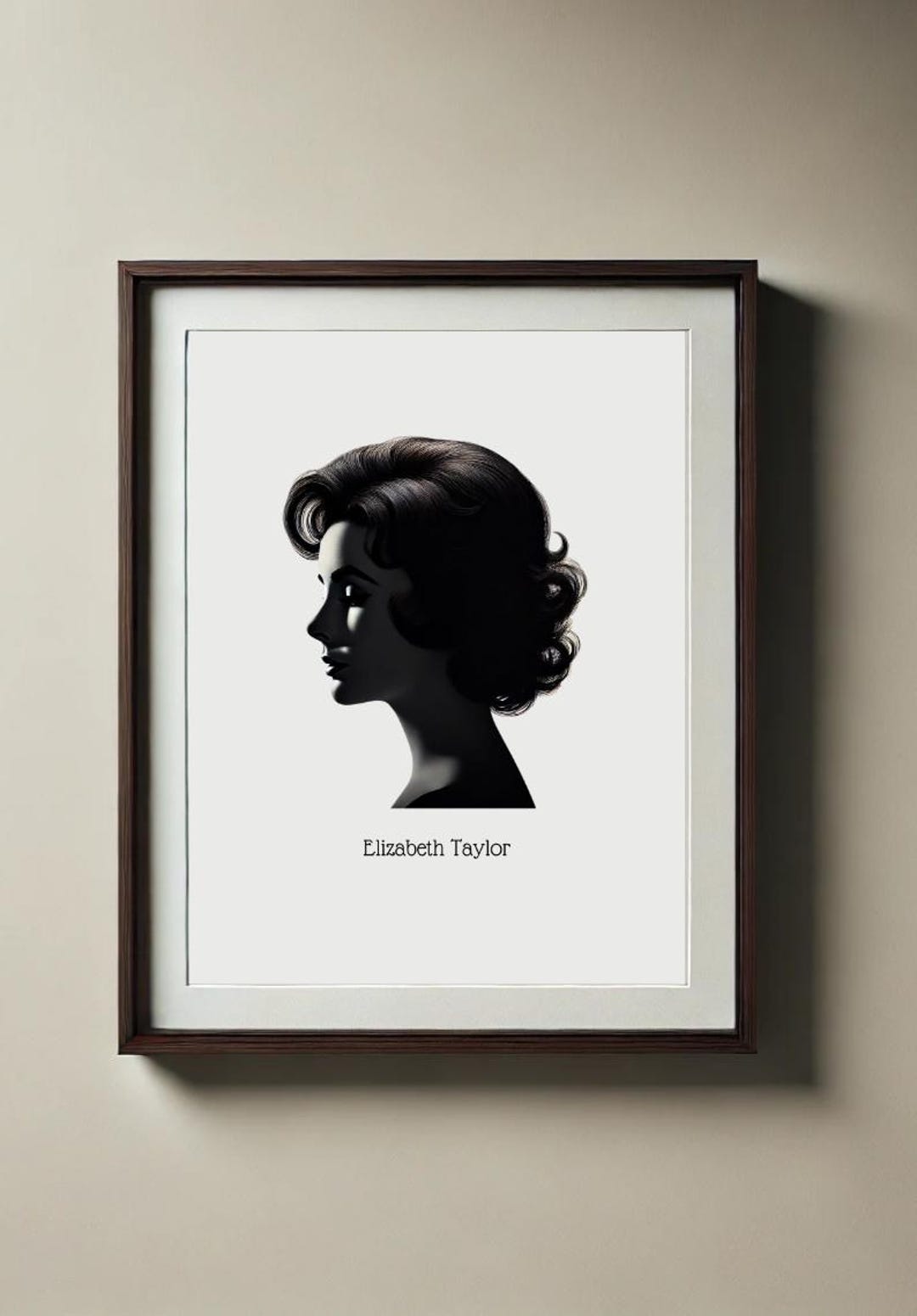 Elizabeth Taylor Digital Portrait for Instant Download | Printable ...