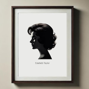 Elizabeth Taylor Digital Portrait for Instant Download | Printable ...