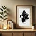 Jessica Rabbit Silhouette Portrait | Iconic Cartoon Glam Wall Art ...