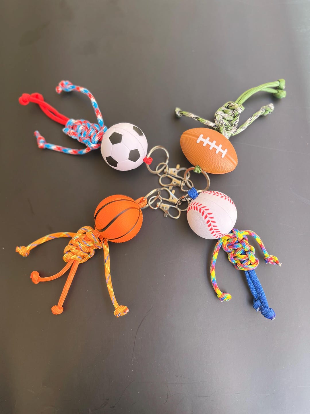 Custom Sports Keychain Soccer Keychain Basketball Zipper Pull Baseball ...