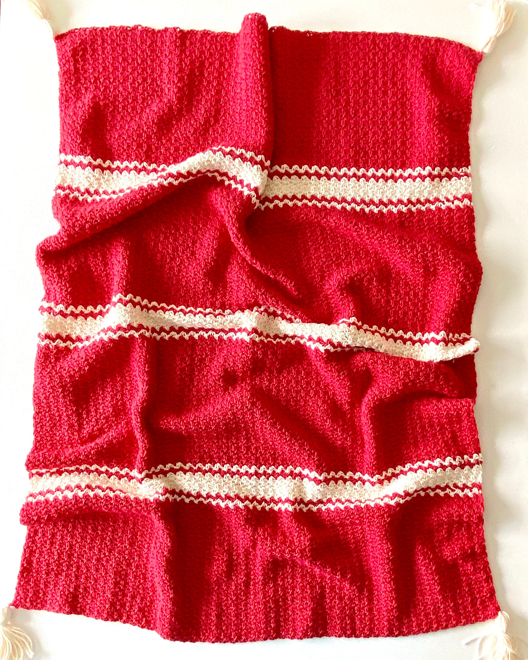 Candy Cane Baby Blanket Crochet PATTERN Holiday Baby Blanket | Etsy
