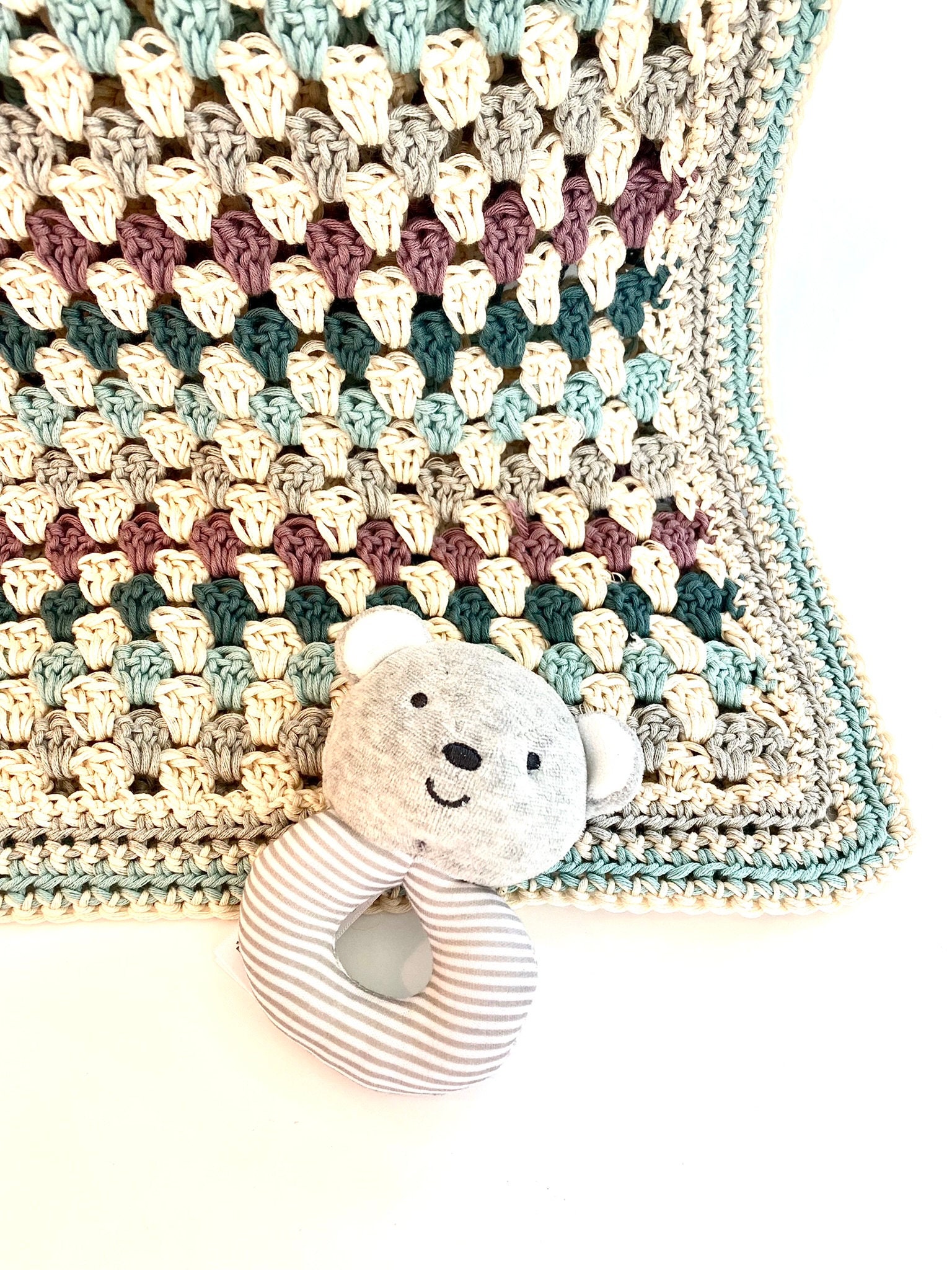 Full of Grace Crochet Baby Blanket PATTERN vintage Granny - Etsy