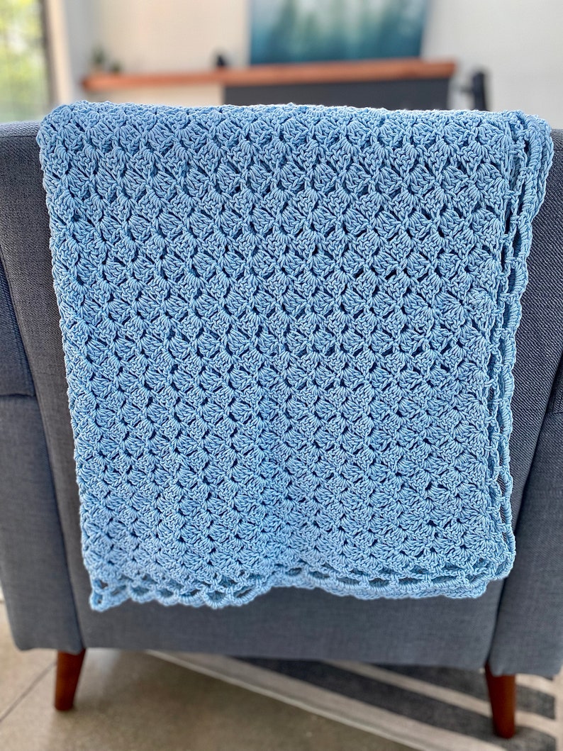 Crochet PATTERN Heirloom Baby Blanket - Lacy Baby Blanket - Heirloom ...