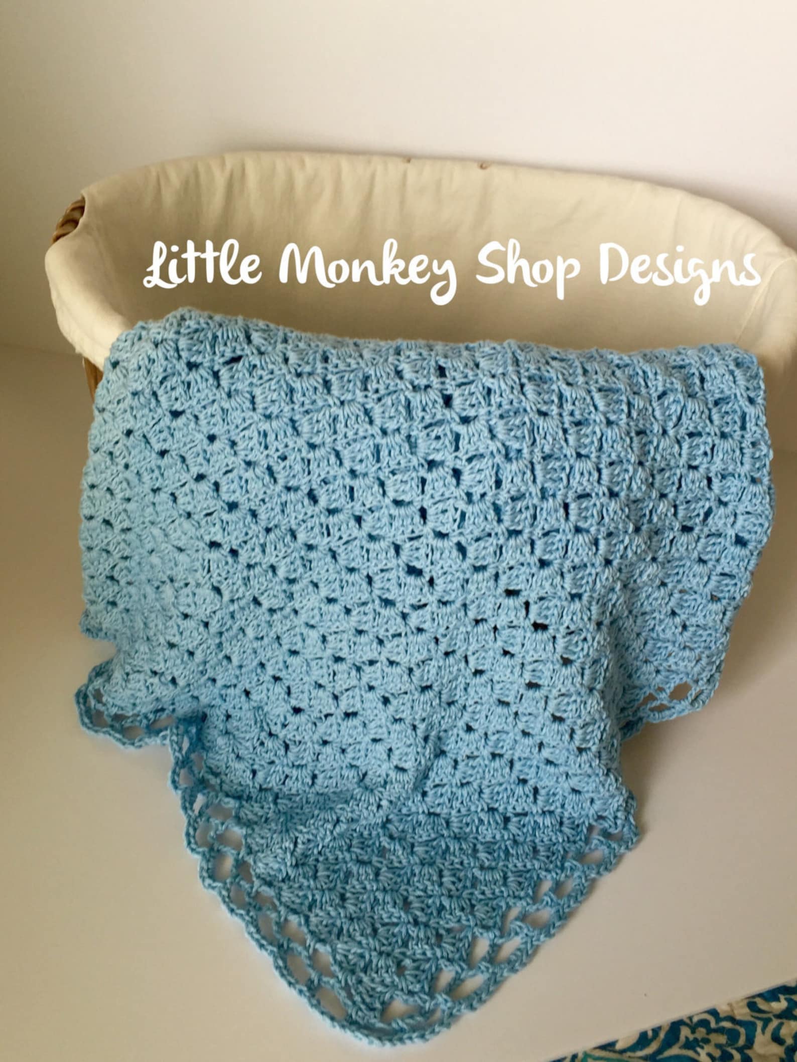 Crochet PATTERN Heirloom Baby Blanket - Lacy Baby Blanket - Heirloom ...