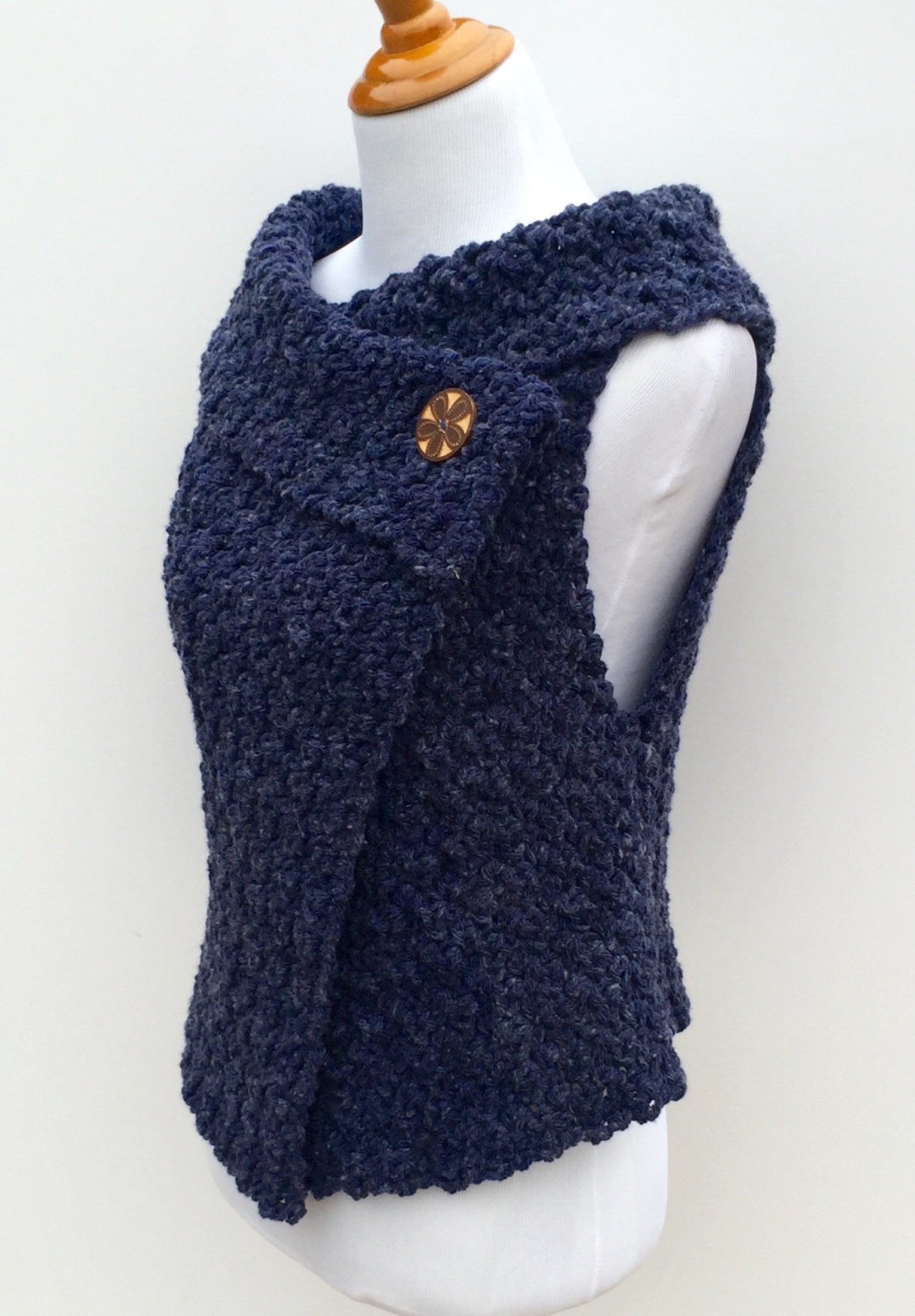 Crochet PATTERN Women Vest- Chunky - Women Vest - Beginner - Etsy