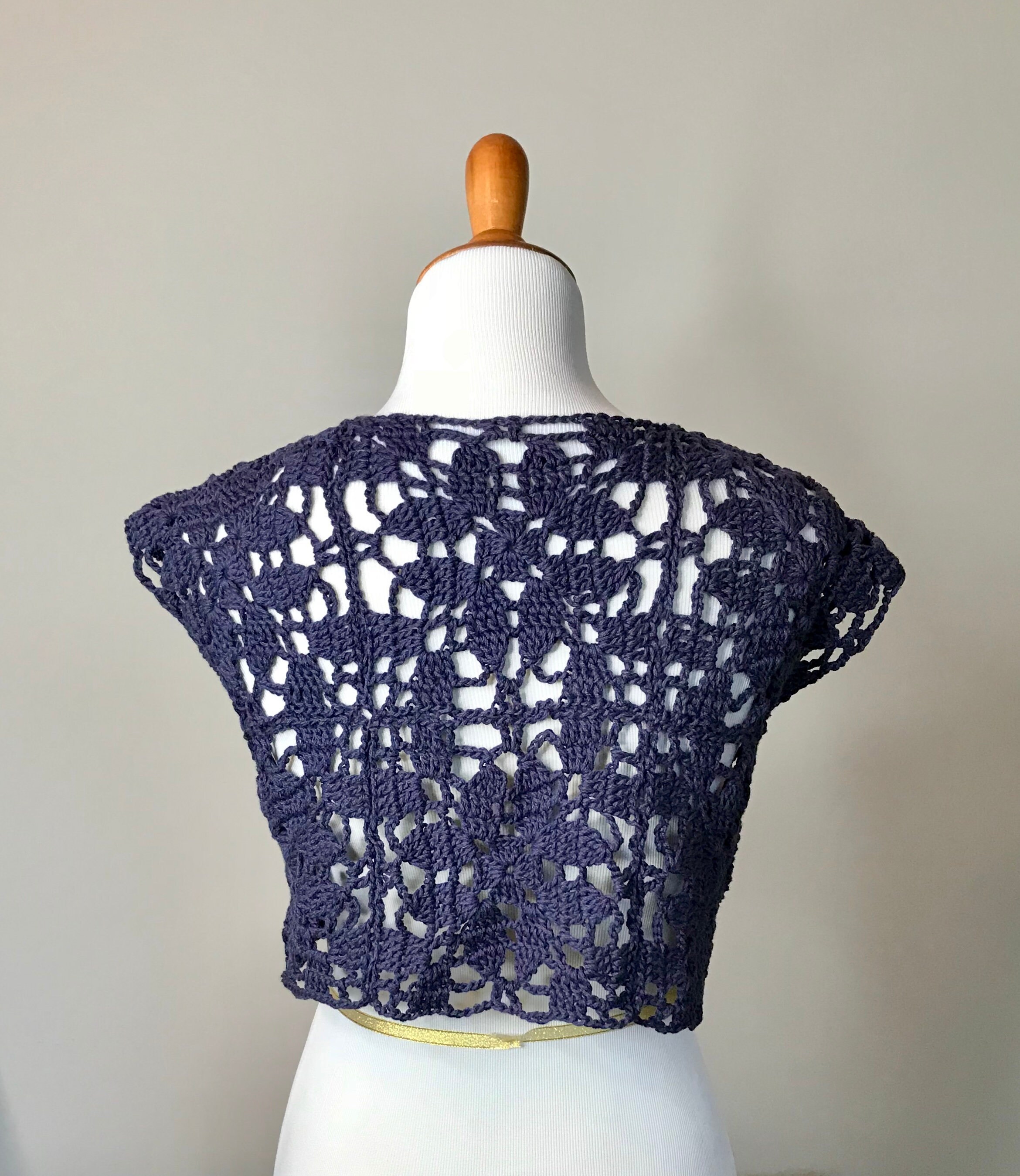 Summer in Paris Cardigan Crochet PATTERN Lacy Shrug Crochet | Etsy