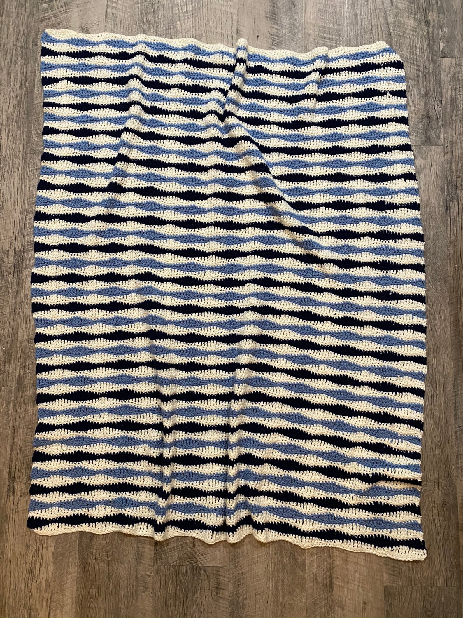 Benjamin Throw Crochet PATTERN Wave Stitch Blanket Crochet | Etsy