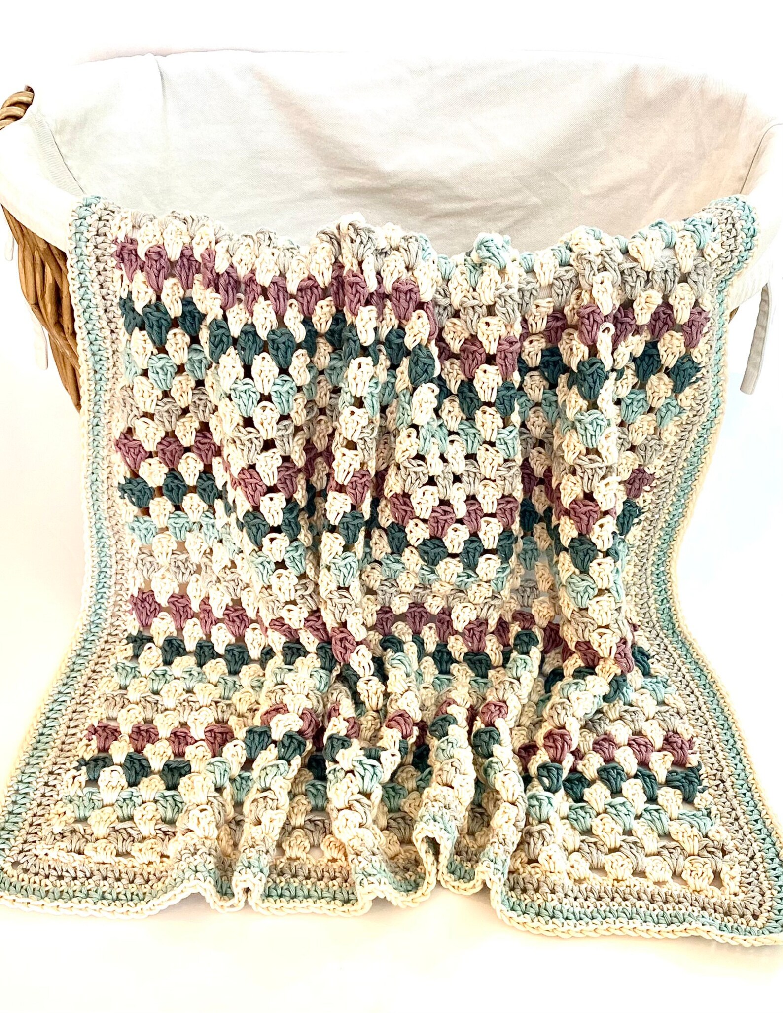 Full of Grace Crochet Baby Blanket PATTERN vintage Granny - Etsy