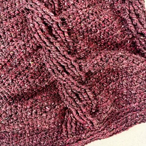 Holiday Cable Throw Crochet Pattern Blanket Crochet Pattern Afghan ...