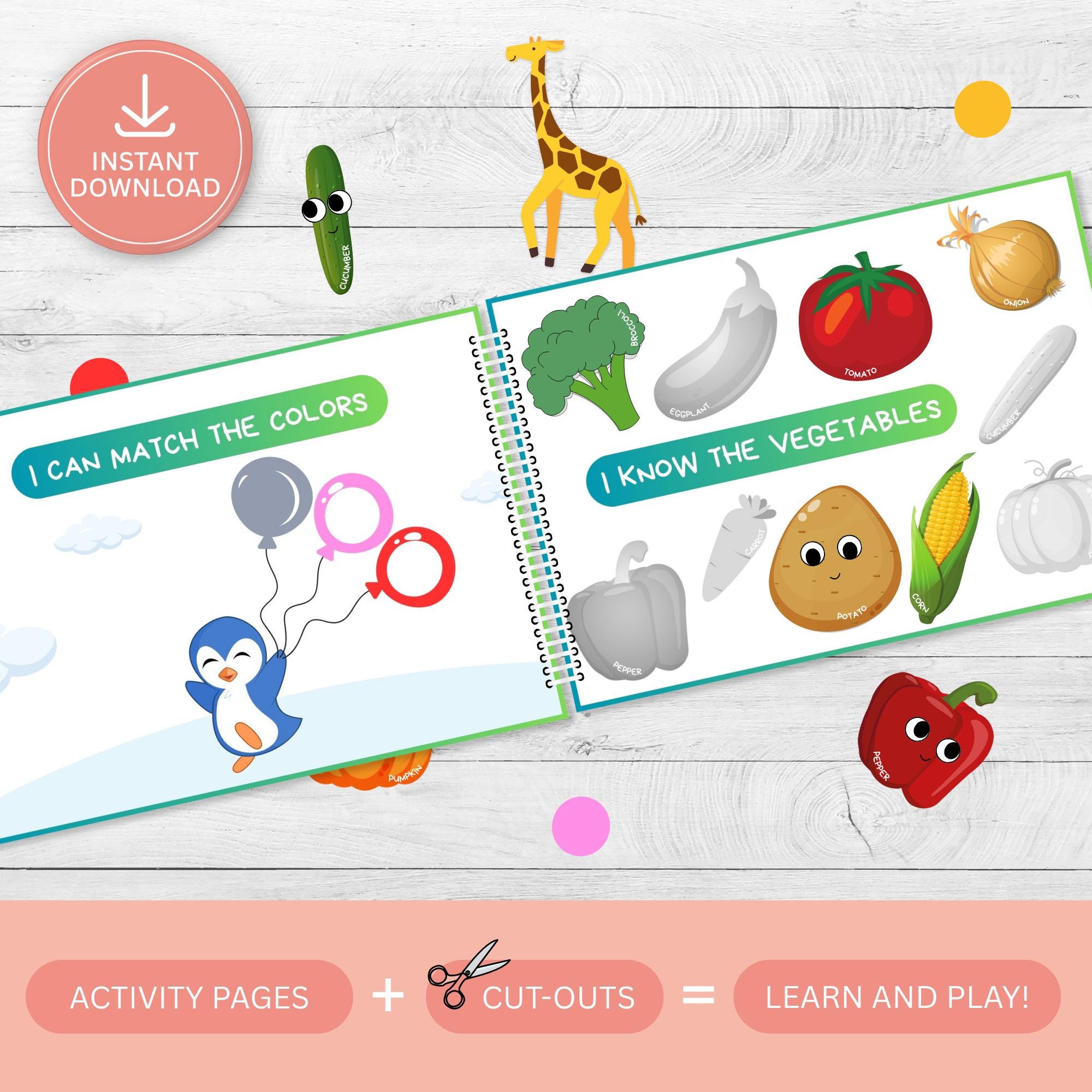 Busy Book Printable | Toddler Learning Binder | Homeschool Resources ...