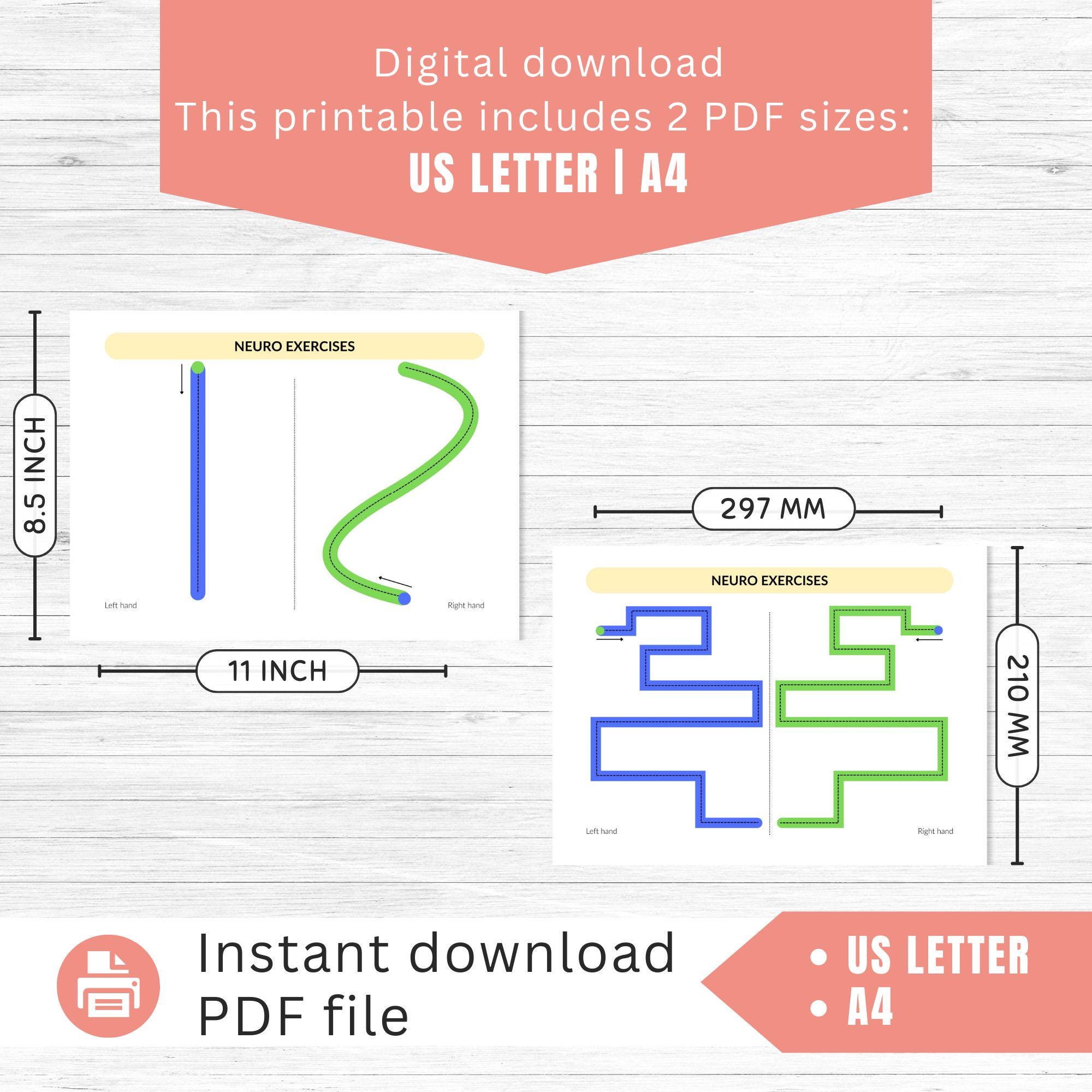 Dual Hand Tracing Worksheets PDF | 90 Brain Gym Pages for Kids | Fine ...