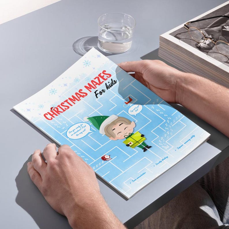 Printable Christmas Mazes for Kids | Holiday Maze Activity Book ...