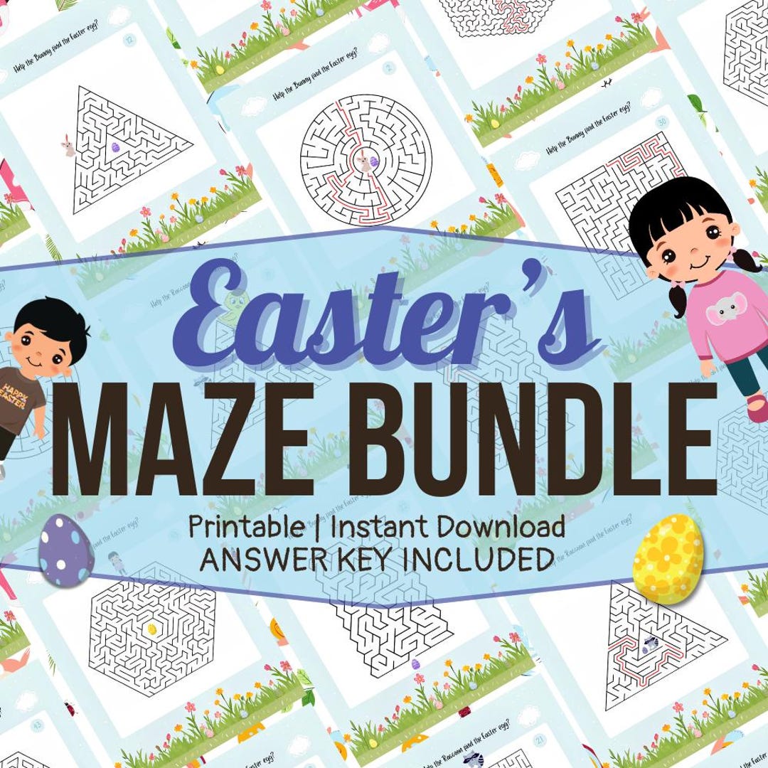 Easter Maze Printable | Easter Games | Easter Activities for Kids ...