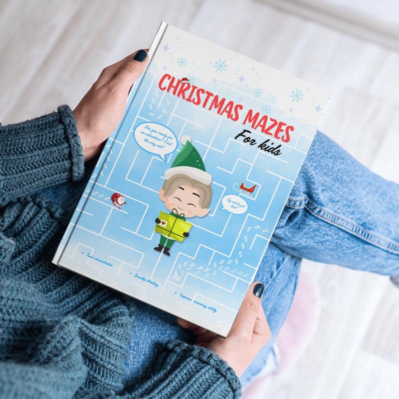 Printable Christmas Mazes for Kids | Holiday Maze Activity Book ...