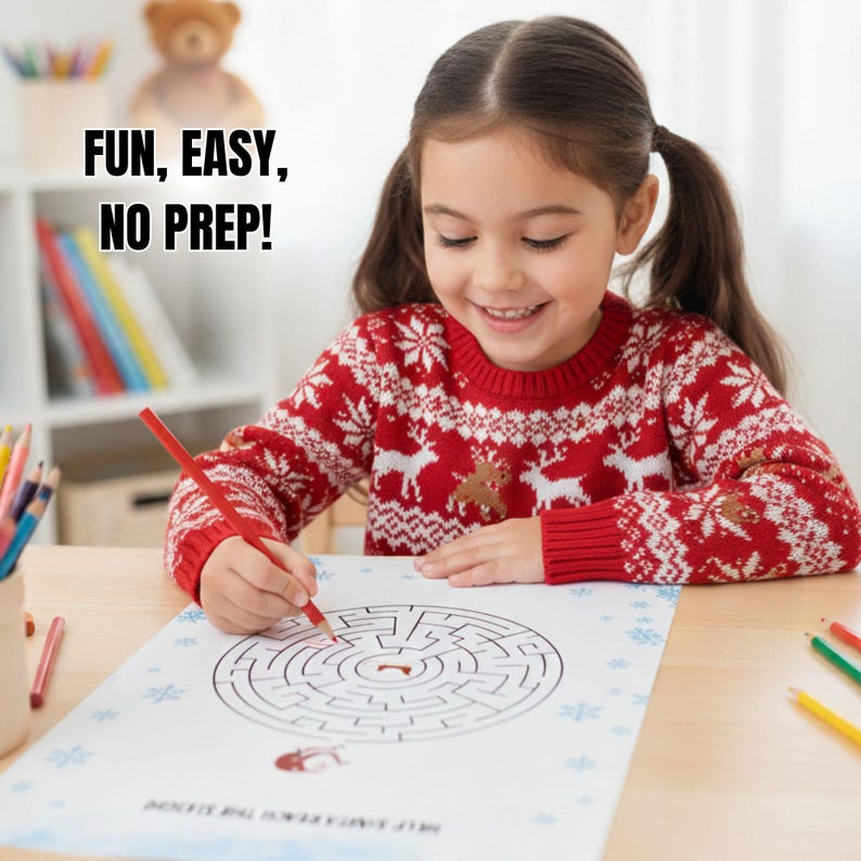 Printable Christmas Mazes for Kids | Holiday Maze Activity Book ...