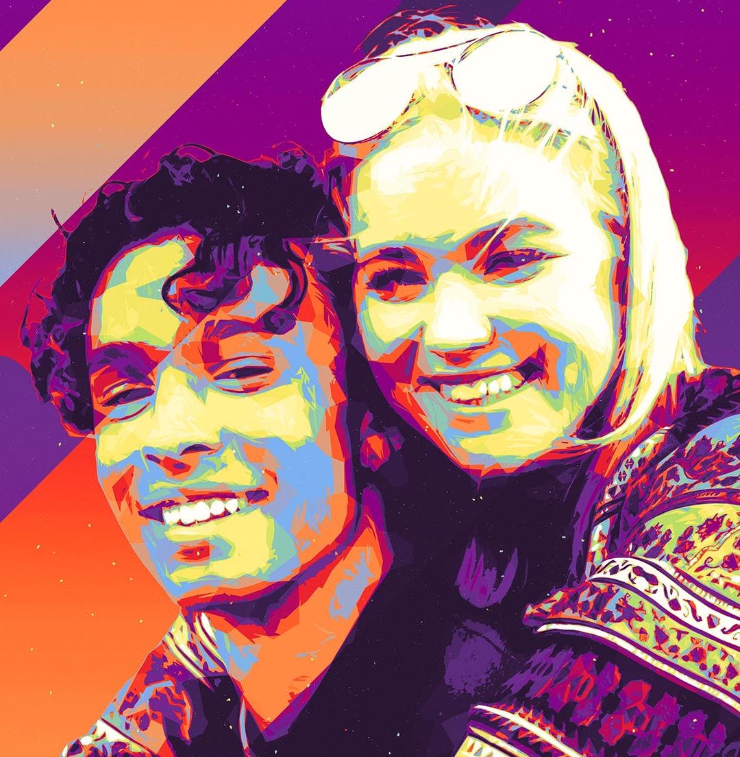 Custom Digital Pop Art Portrait – Personalized Gift for Couple ...