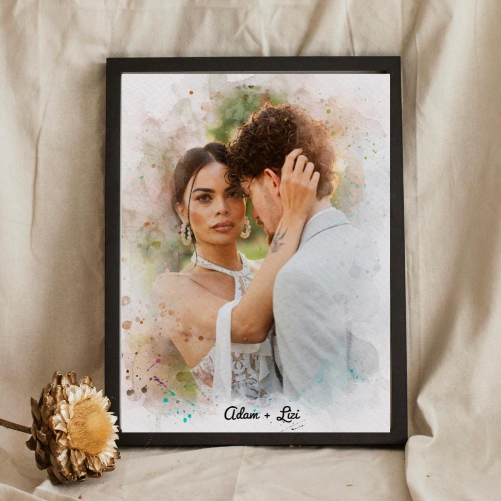Custom Digital Portrait Duo: Watercolor & More - Unique Art Styles From ...