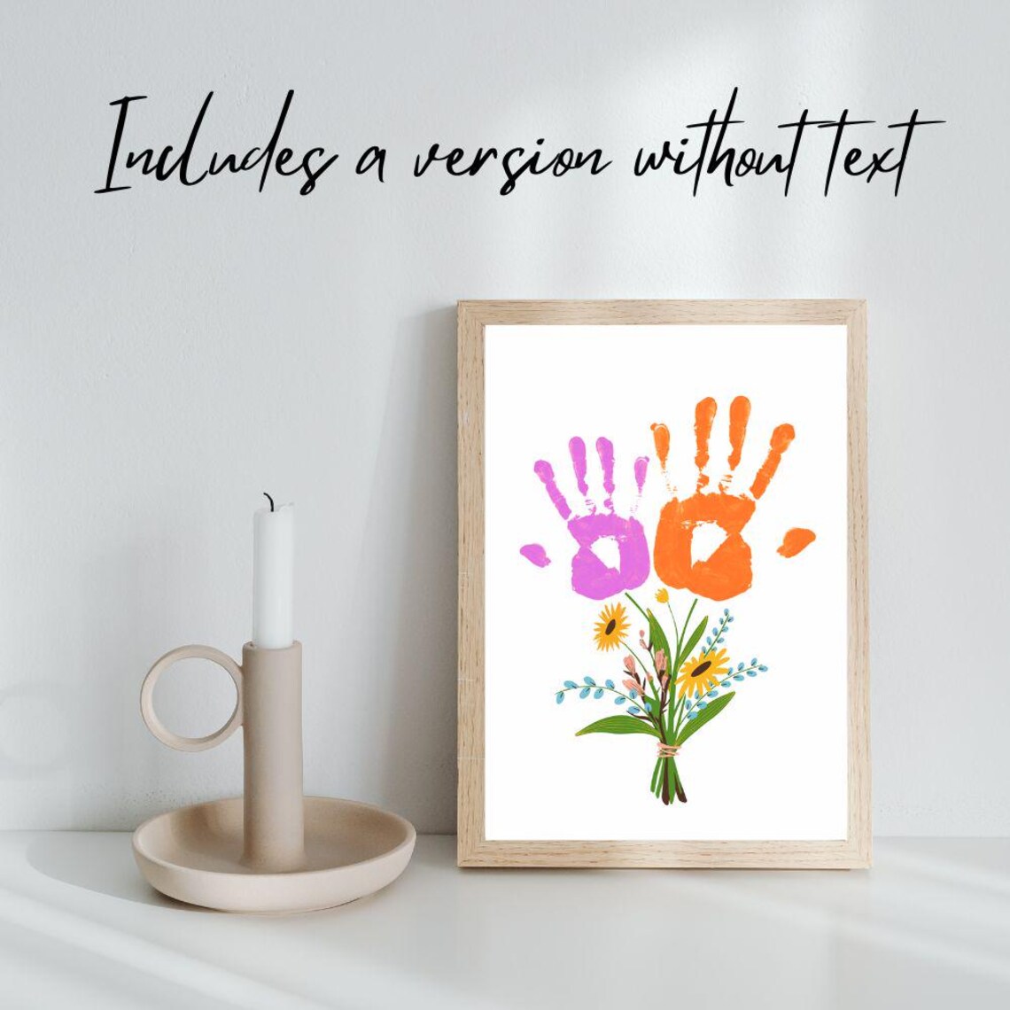 Mother's Day Handprint Craft for Kids| Gift for Mom| Printable Floral ...