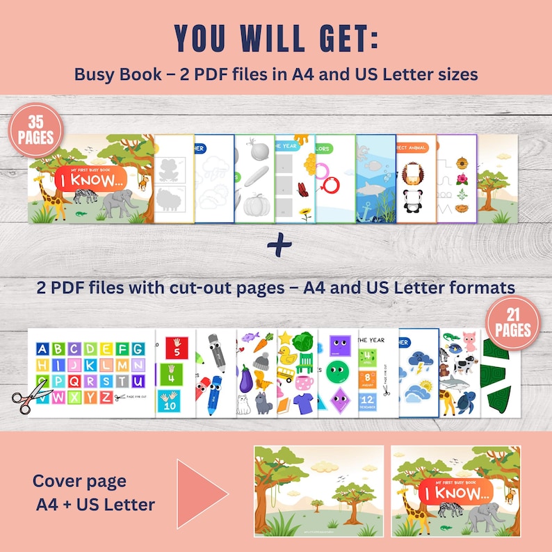 Busy Book Printable | Toddler Learning Binder | Homeschool Resources ...