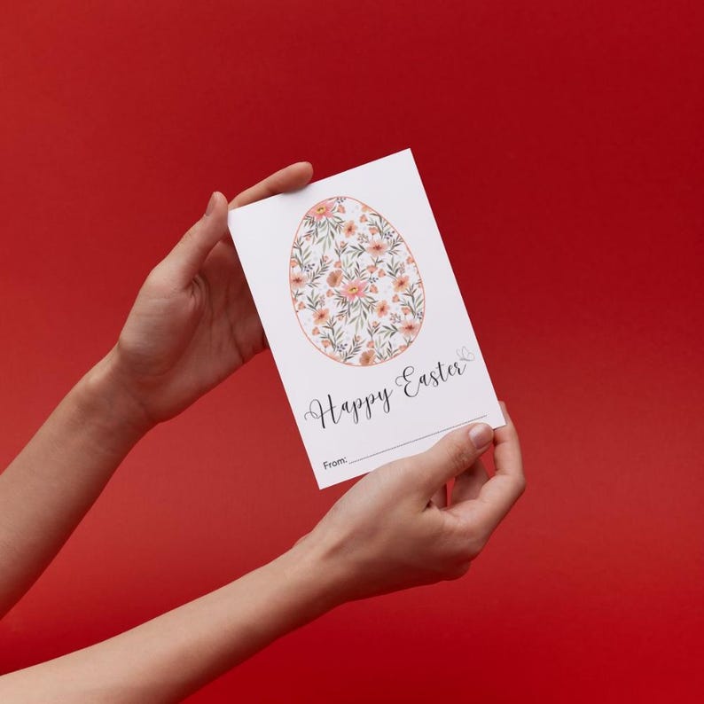 Happy Easter Printable Cards Bundle | Digital Download Happy Easter ...