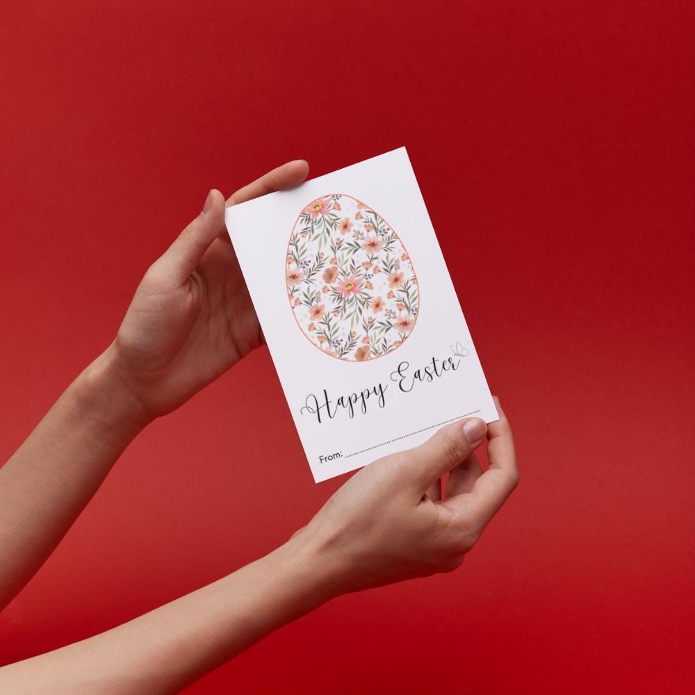 Happy Easter Printable Cards Bundle | Digital Download Happy Easter ...