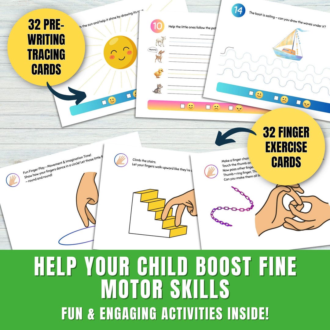 Tracing Practice| Pre-writing Worksheets| Hand Warm up Exercises| Fine ...