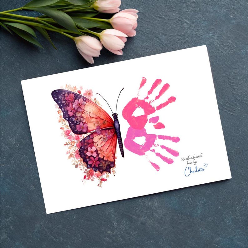 Mother's Day Handprint Craft for Kids| Gift for Mom| Printable ...