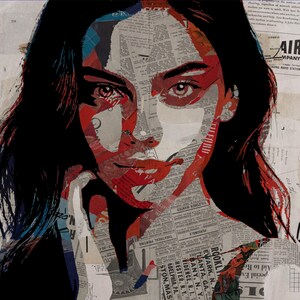 Custom Newspaper Portrait From Photo | Personalized Digital Art ...