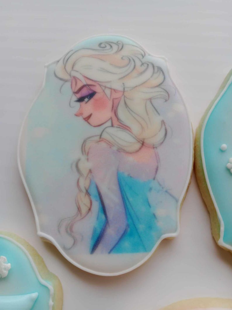 1 Dozen Frozen Birthday Sugar Cookies - Etsy