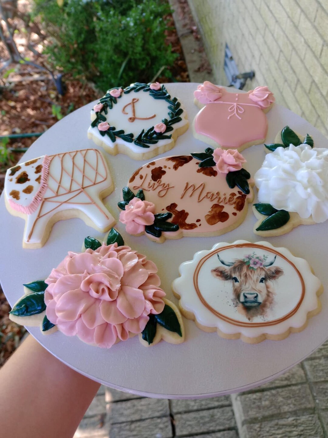 1 Dozen Hiland Cow Baby Shower Sugar Cookies - Etsy