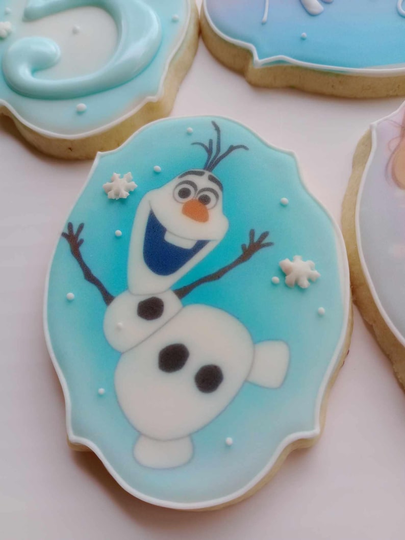 1 Dozen Frozen Birthday Sugar Cookies - Etsy