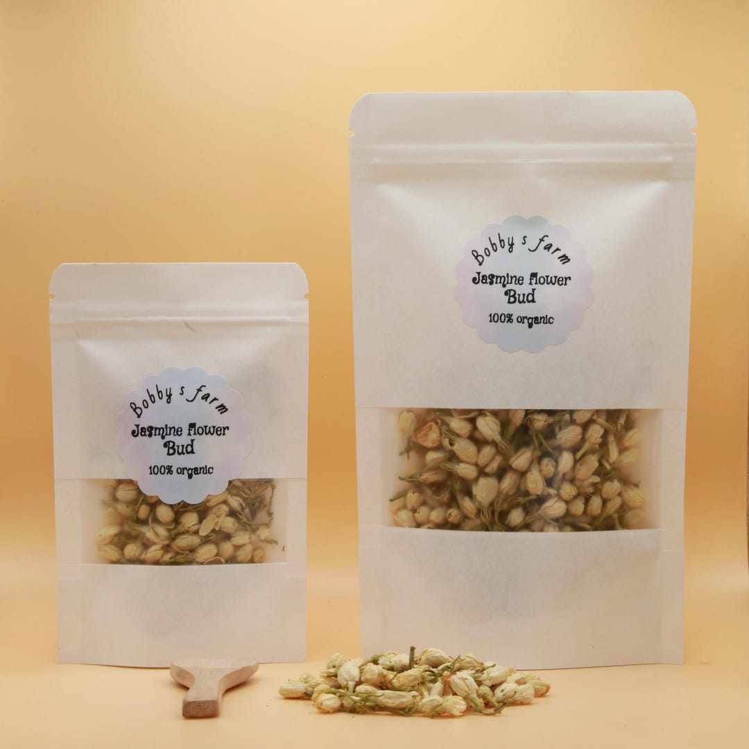 Organic Jasmine Flower - Pure Jasmine Buds Loose Leaf Herbs -100% ...