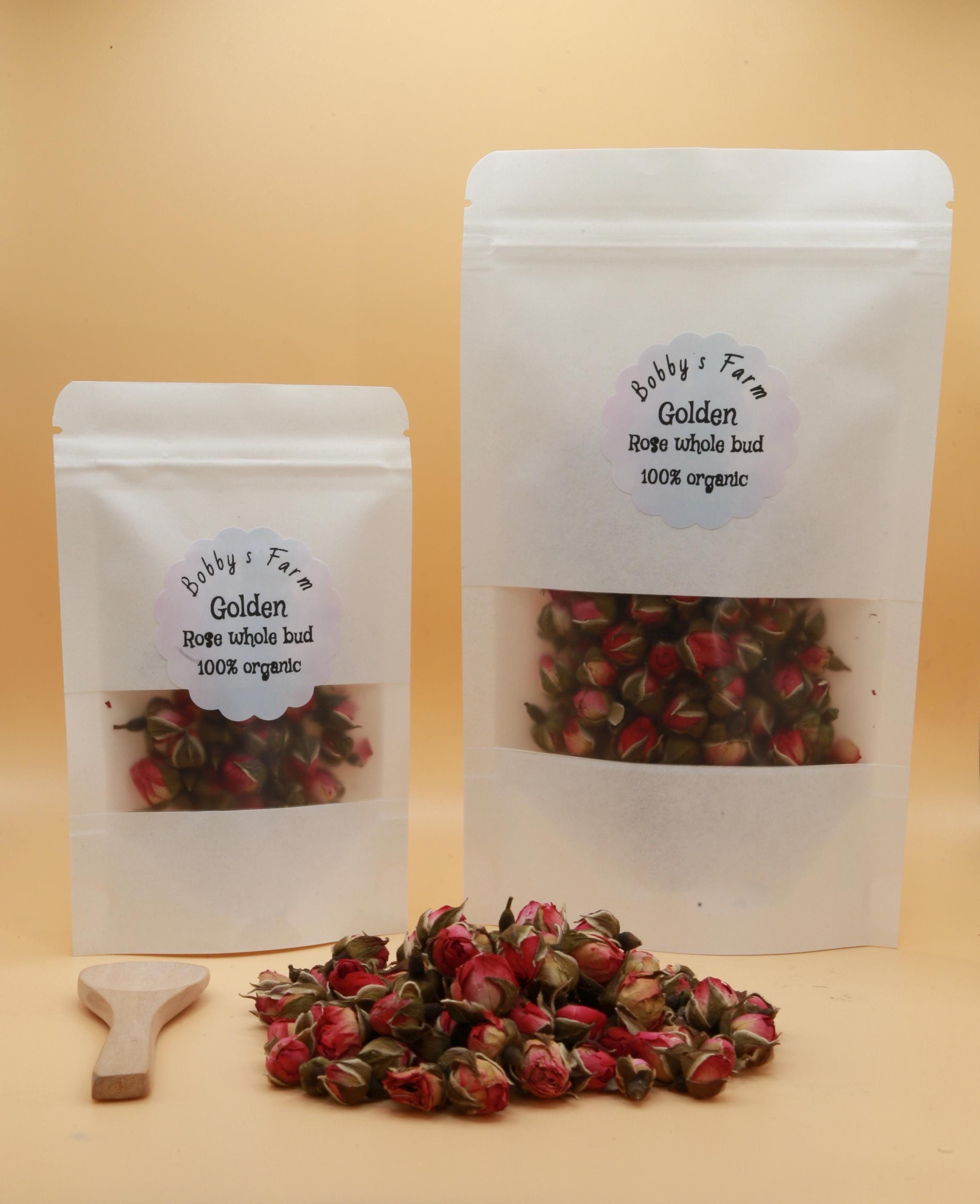 Organic Golden Rose Bud ,whole Rose Buds Organic Food Grade Herbs Tea ...