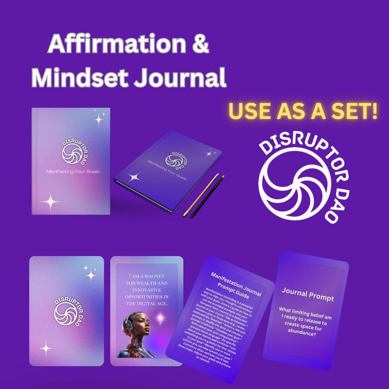 Disruptor DAO Affirmation and Mindset Deck - Etsy