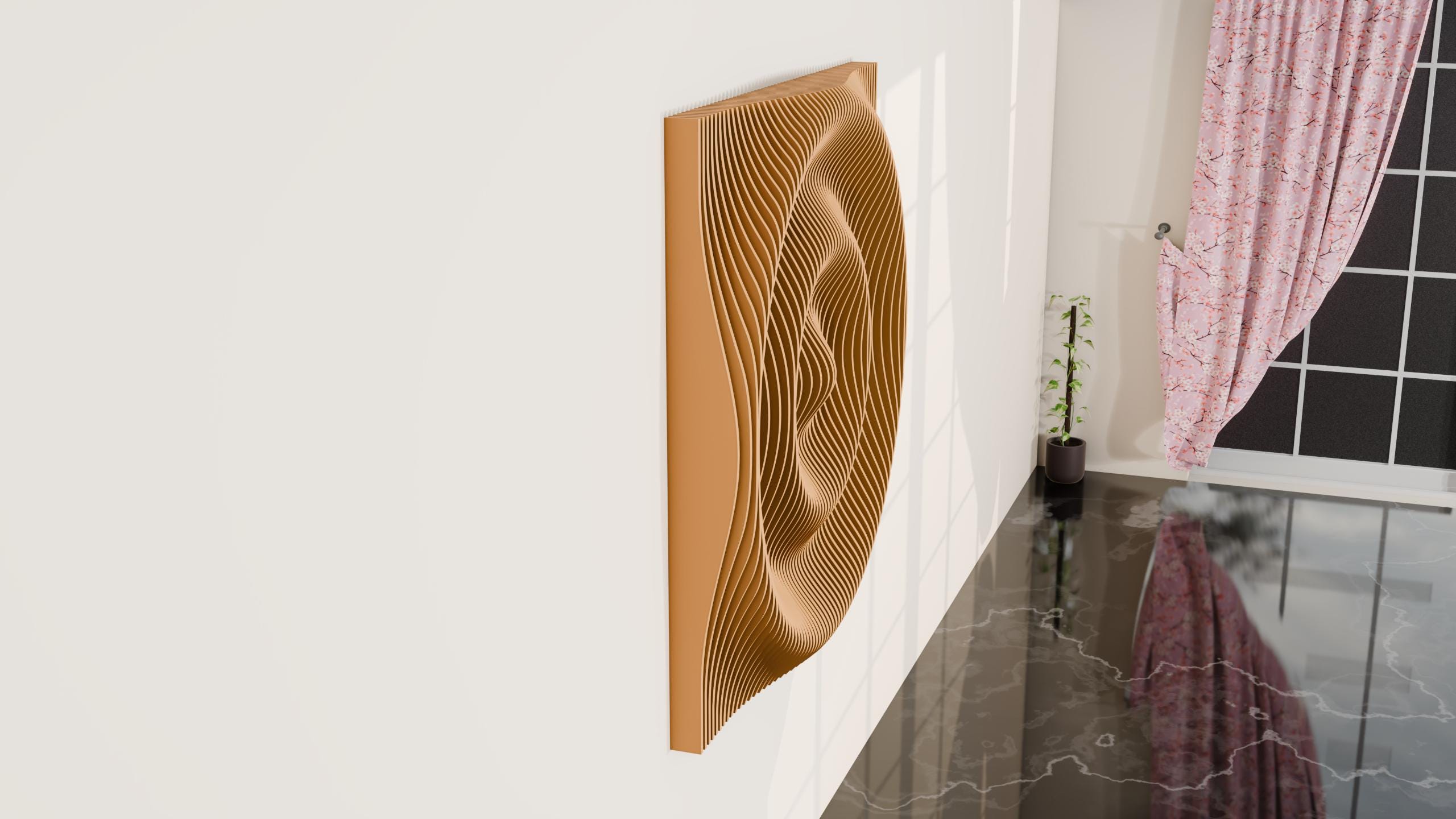 Ripple Effect Wall Art | Parametric Wall Decoration | Laser Cut Files ...