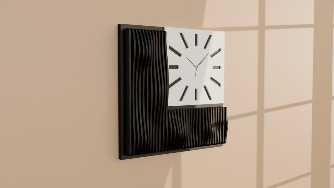 Parametric Wall Clock | Unique Wooden Clock Design | CNC Cutting File ...