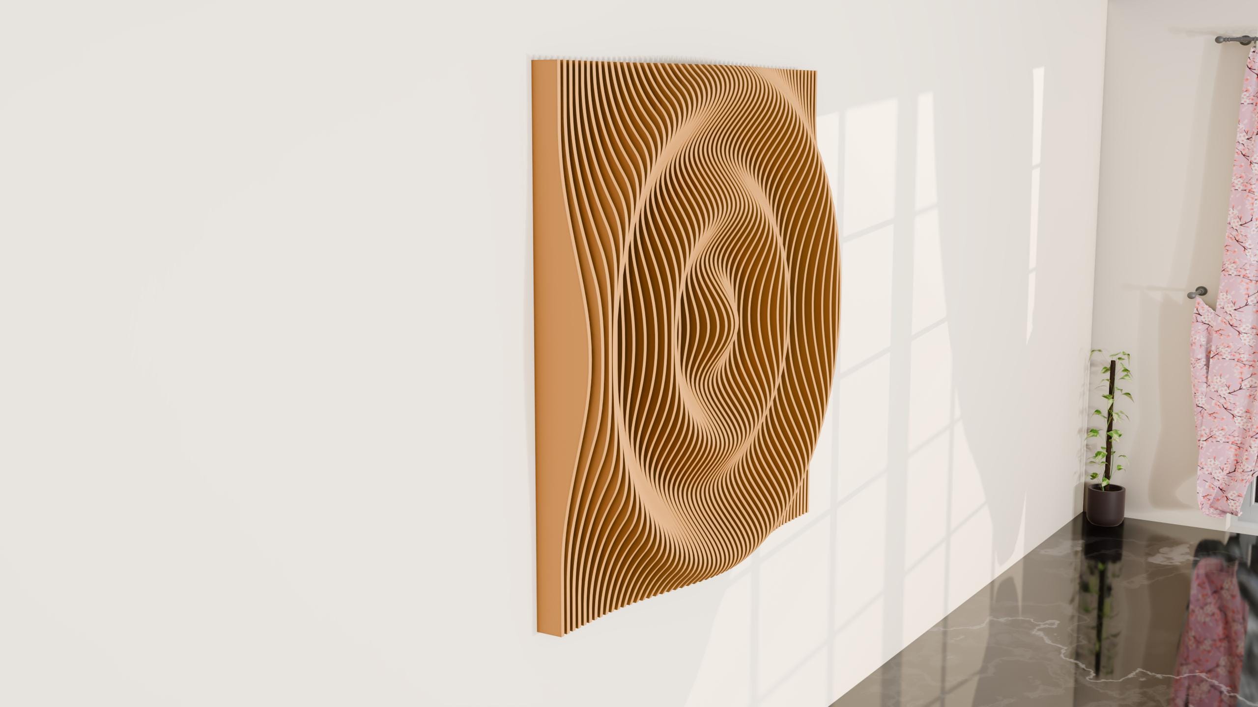 Ripple Effect Wall Art | Parametric Wall Decoration | Laser Cut Files ...
