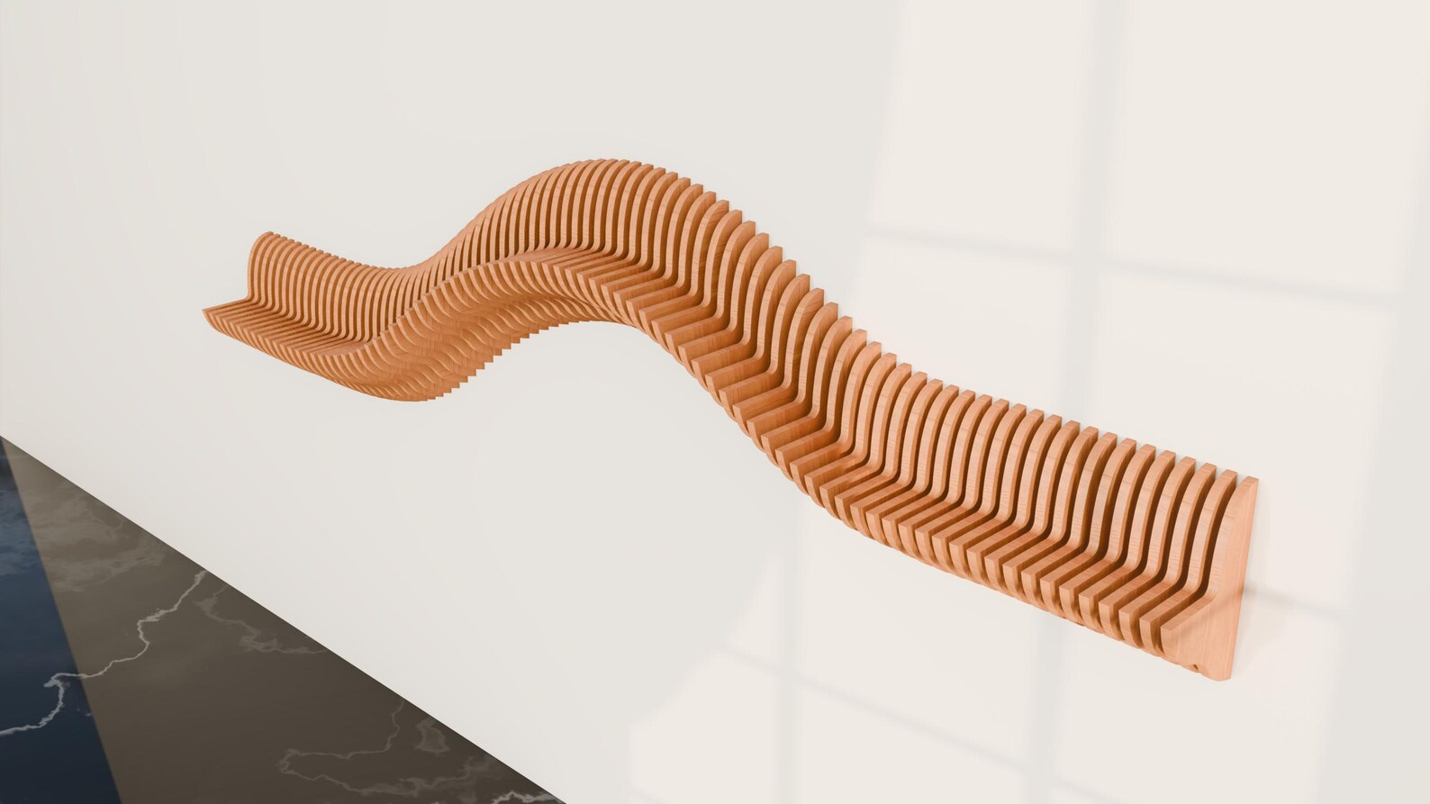 Large Parametric Wooden Wall Art | Aesthetic Wall Hanging | CNC Cutting ...