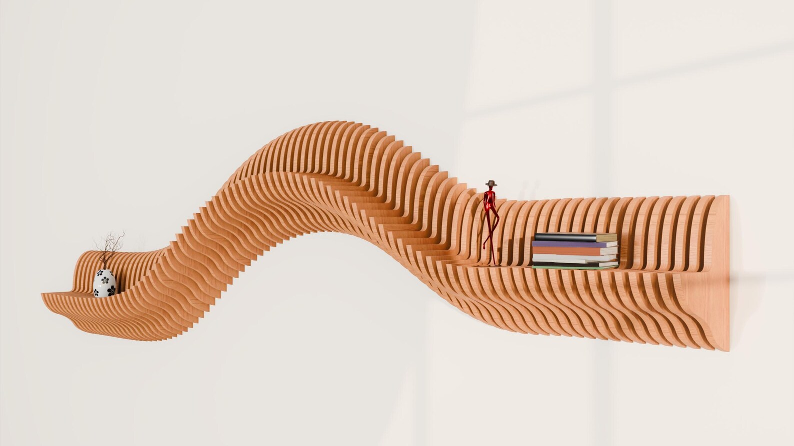 Large Parametric Wooden Wall Art | Aesthetic Wall Hanging | CNC Cutting ...