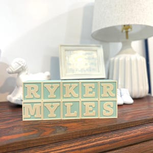Personalized Custom Baby Blocks Name Grandmillenial Nursery Decor - Etsy