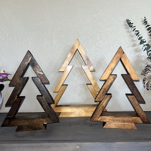 Handmade Rustic / Cedar Wooden Christmas Trees - Etsy